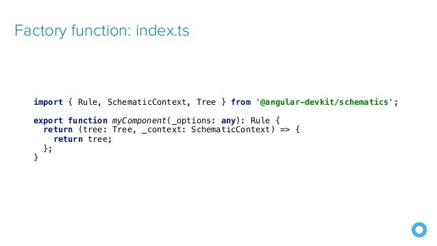 A Gentle Introduction to Angular Schematics - Angular SF 2019 A Gentle Introduction to Angular Schematics - Angular SF 2019