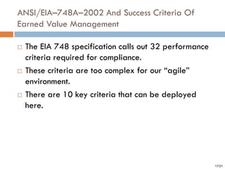 A gentle introduction to earned value management systems (neutral) | PDF