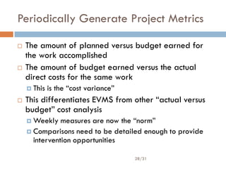 A gentle introduction to earned value management systems (neutral) | PDF