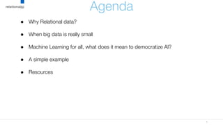 A gentle introduction to relational learning | PPTX