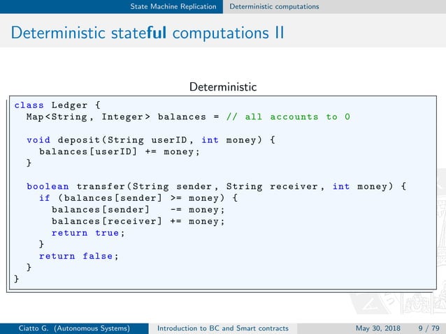 A gentle introduction to the Blockchain and Smart Contracts | PPT