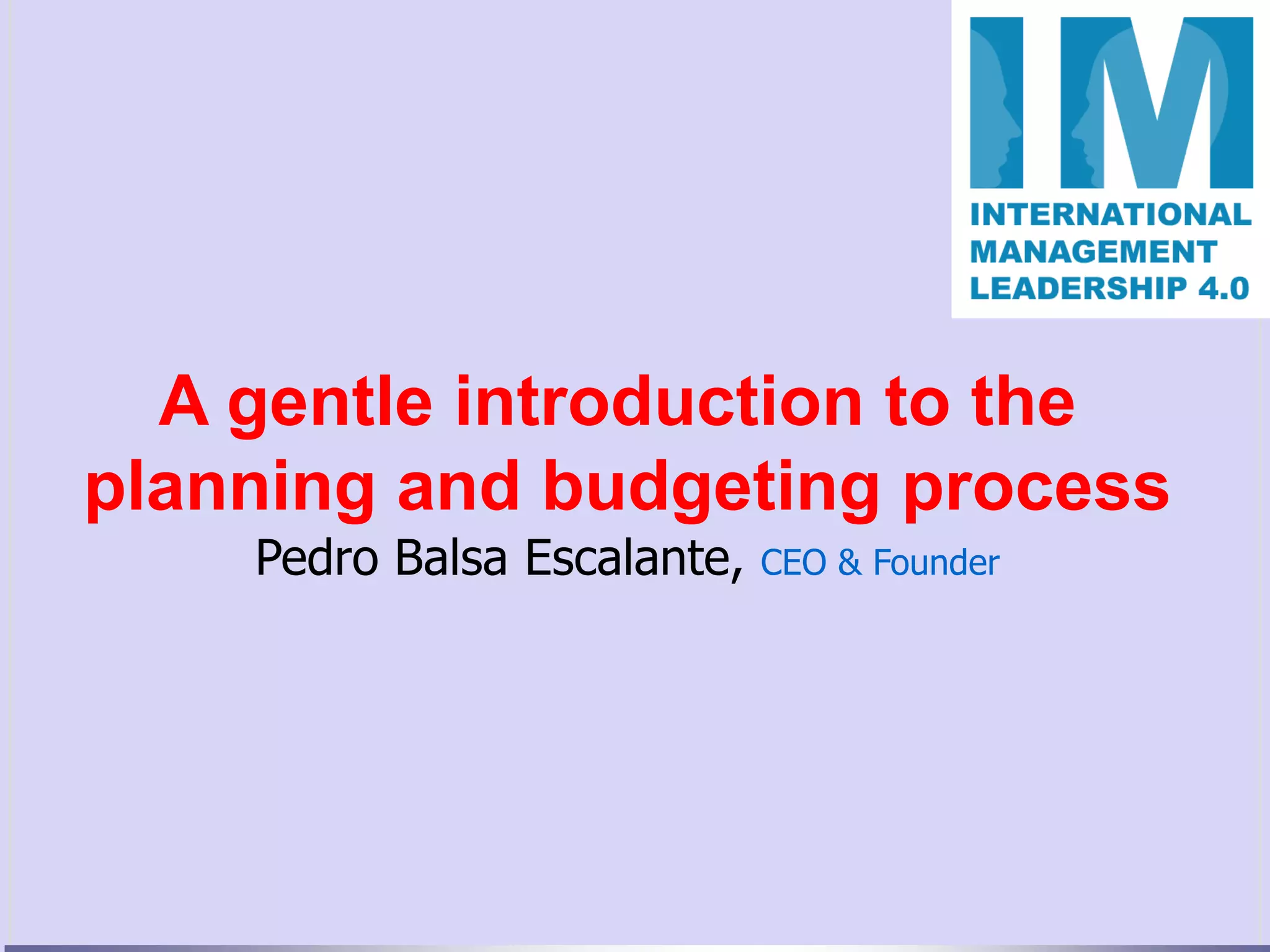 A gentle introduction to the plannig and budgetting cycle cm lppt | PPT