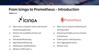 DevOps Braga #15: Agentless monitoring with icinga and prometheus | PPT