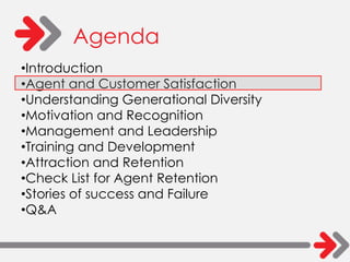 Agent retention strategies | PPT