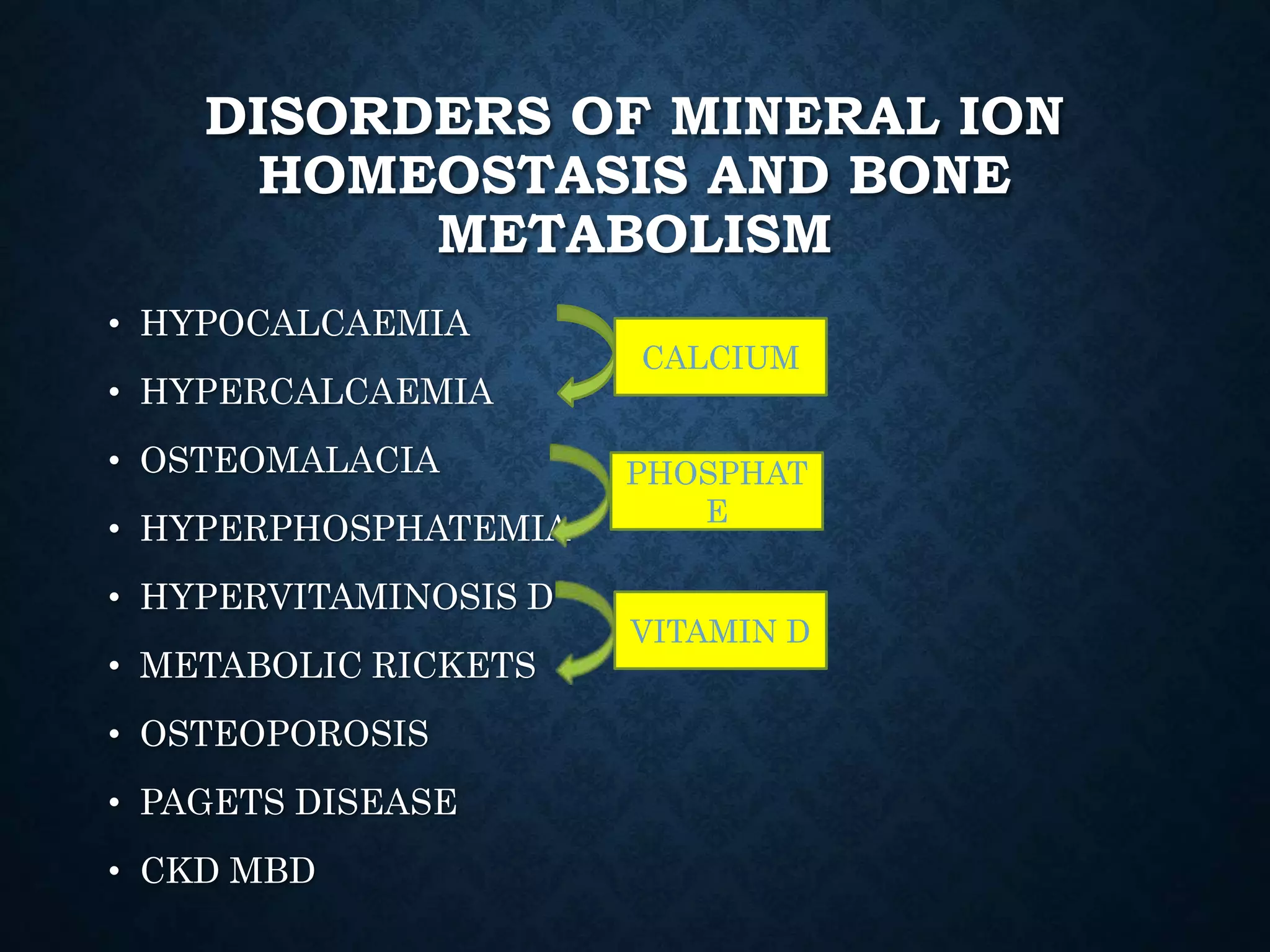 Agents affecting mineral ion homeostasis and bone turnover | PPTX