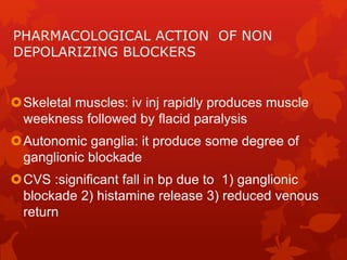 Agents effecting neuromuscular junction | PPTX
