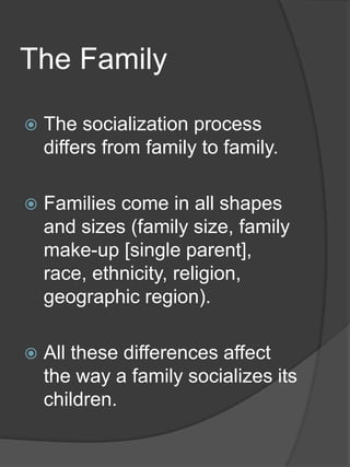 Agents of socialization | PPTX