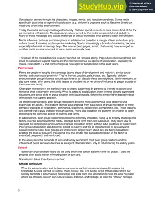 Agents Of Socialization | PDF