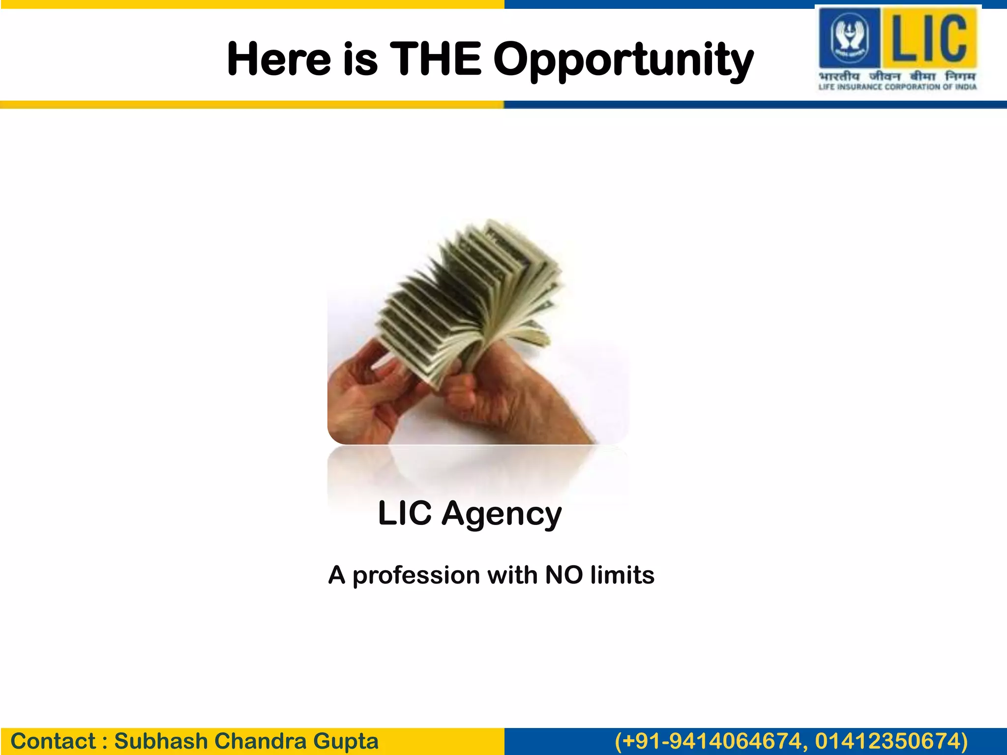 LIC Agents presentation | PPTX