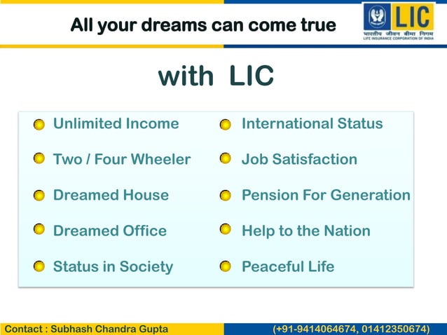 LIC Agents presentation | PPTX
