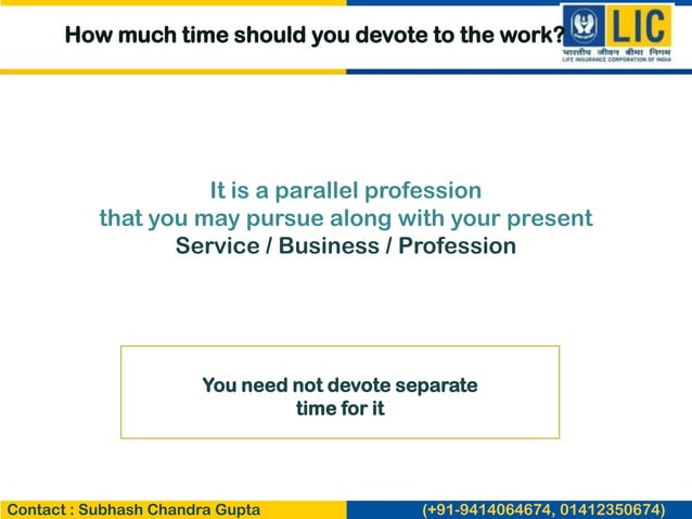 LIC Agents presentation | PPTX