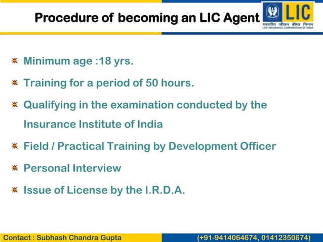 LIC Agents presentation | PPTX