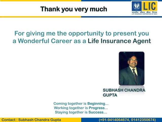 LIC Agents presentation | PPTX