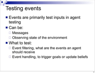 Agent testing | PDF