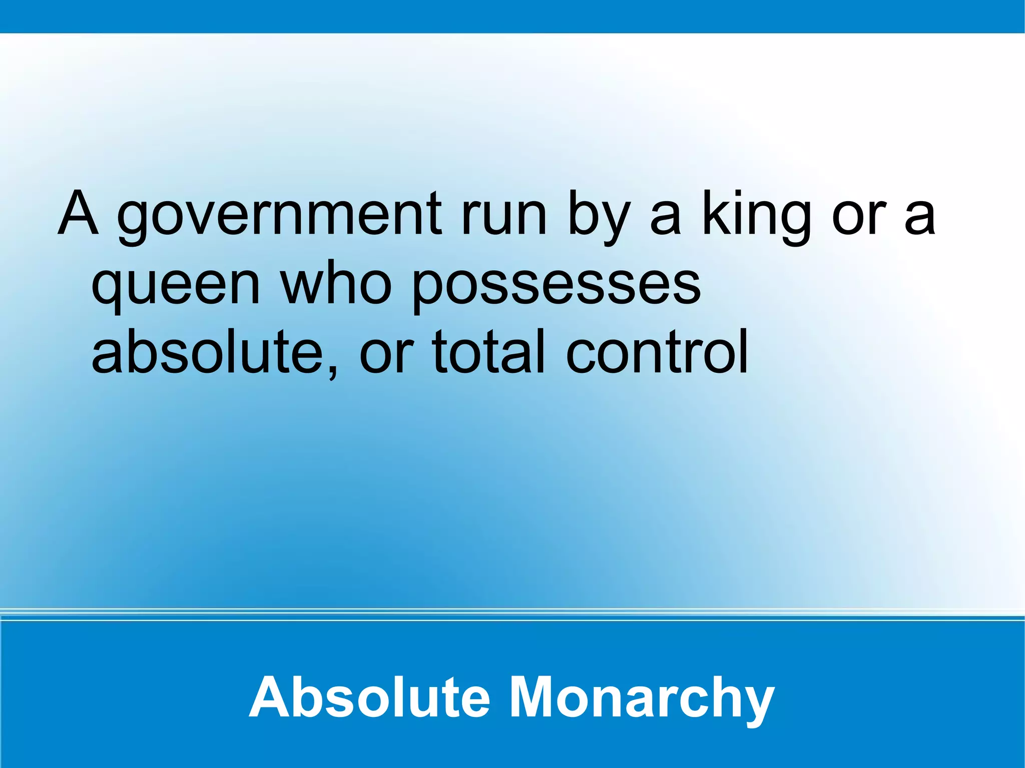 Age Of Absolutism | PPT