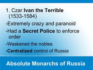 Age Of Absolutism | ODP