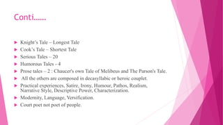 Age of chaucer | PPTX