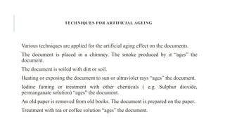 Age of document.pptx Questioned Documents | PPTX