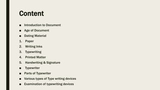 Age of document ppt mansi | PPTX