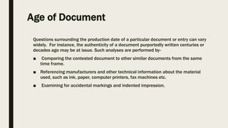 Age of document ppt mansi | PPTX