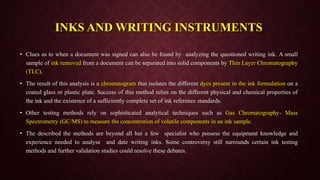 Age of documents (Questioned Document) | PPTX