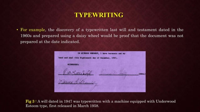 Age of documents (Questioned Document) | PPTX | Desktop Publishing ...