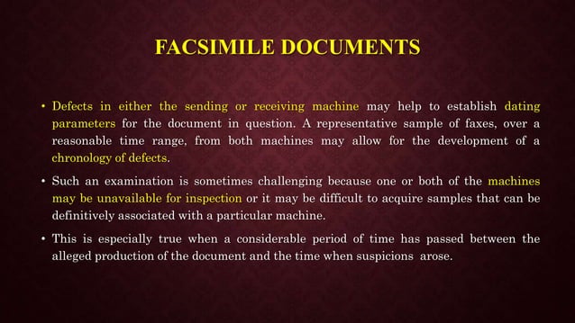 Age of documents (Questioned Document) | PPTX | Desktop Publishing ...