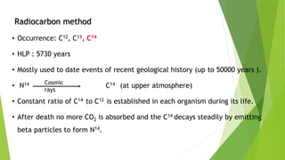 Age of earth determination | PPTX