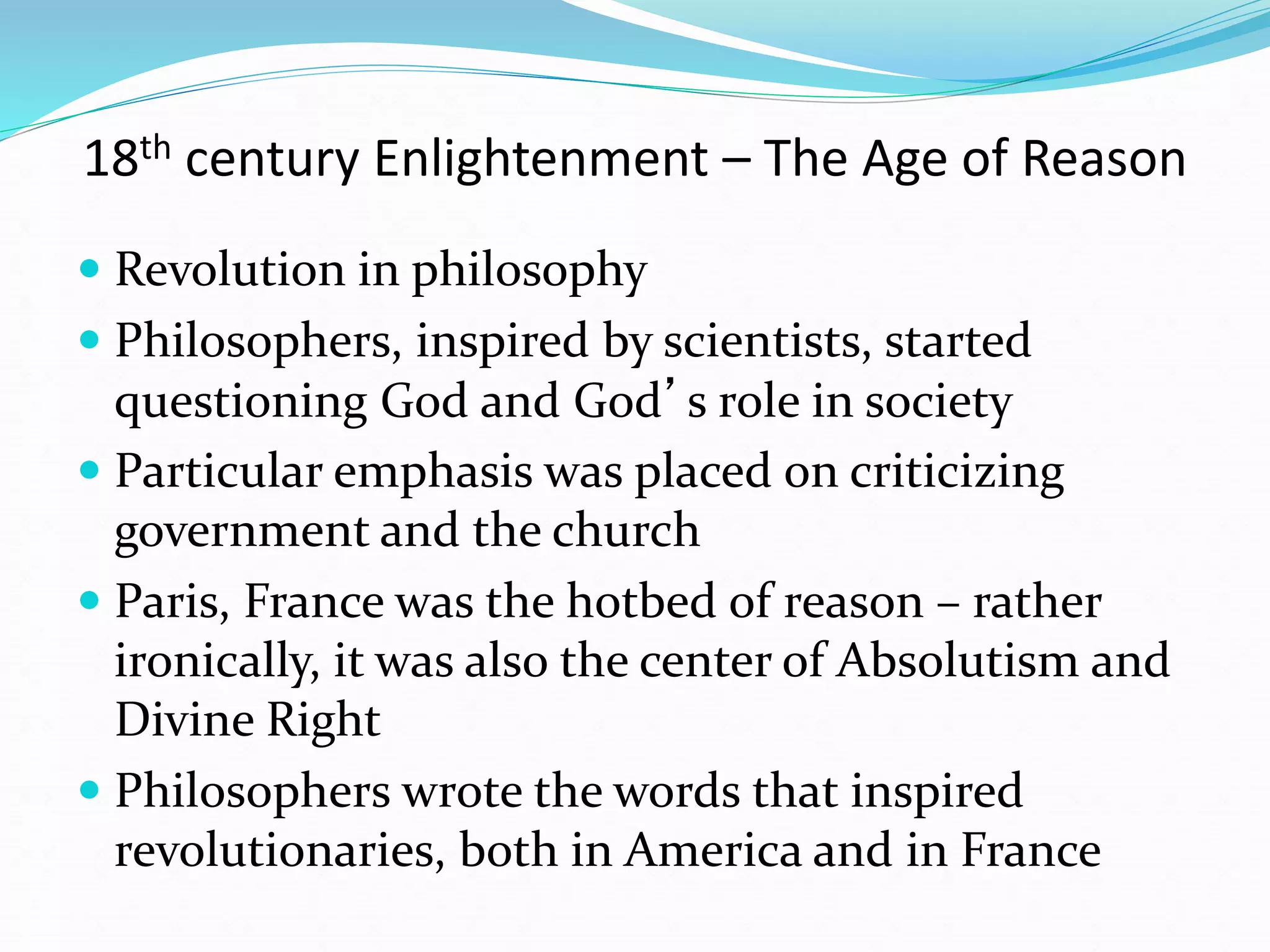 Age of enlightenment powerpoint | PPT