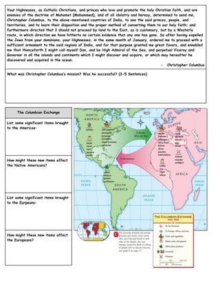 Age of Exploration Era worksheet - 1.pdf | Europe Travel | Travel Locations