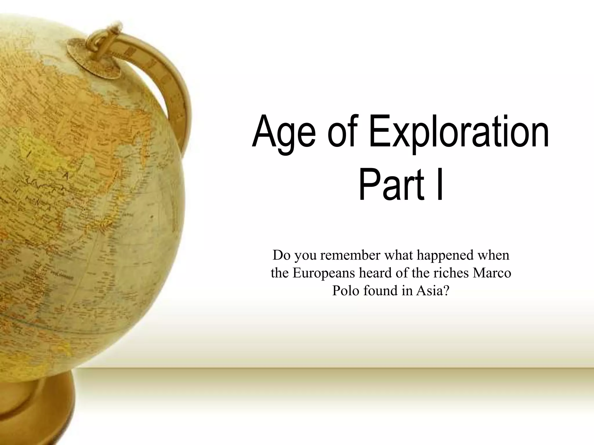 Exploration Power Point | PPT