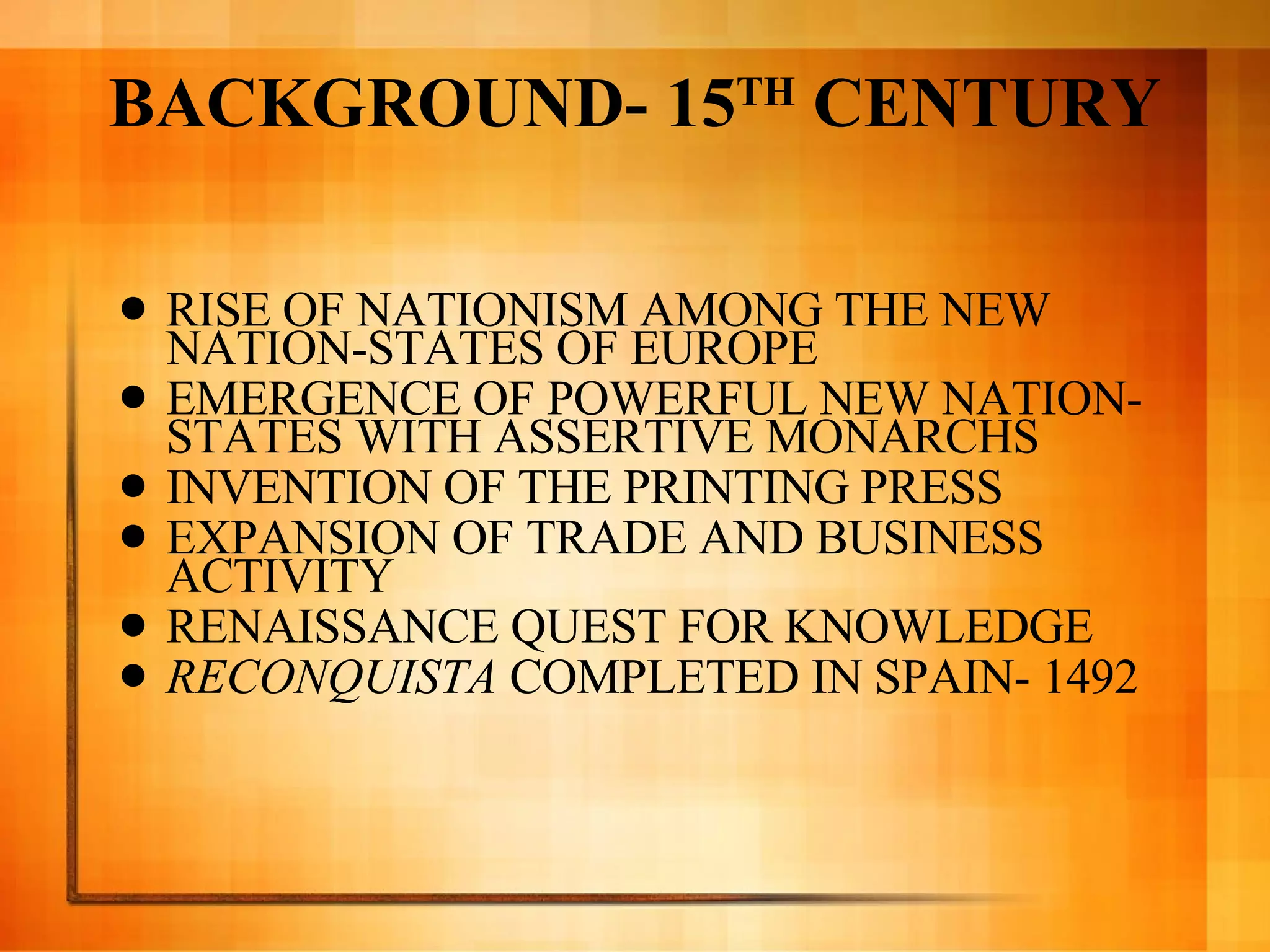 Age Of Exploration Overview | PPT