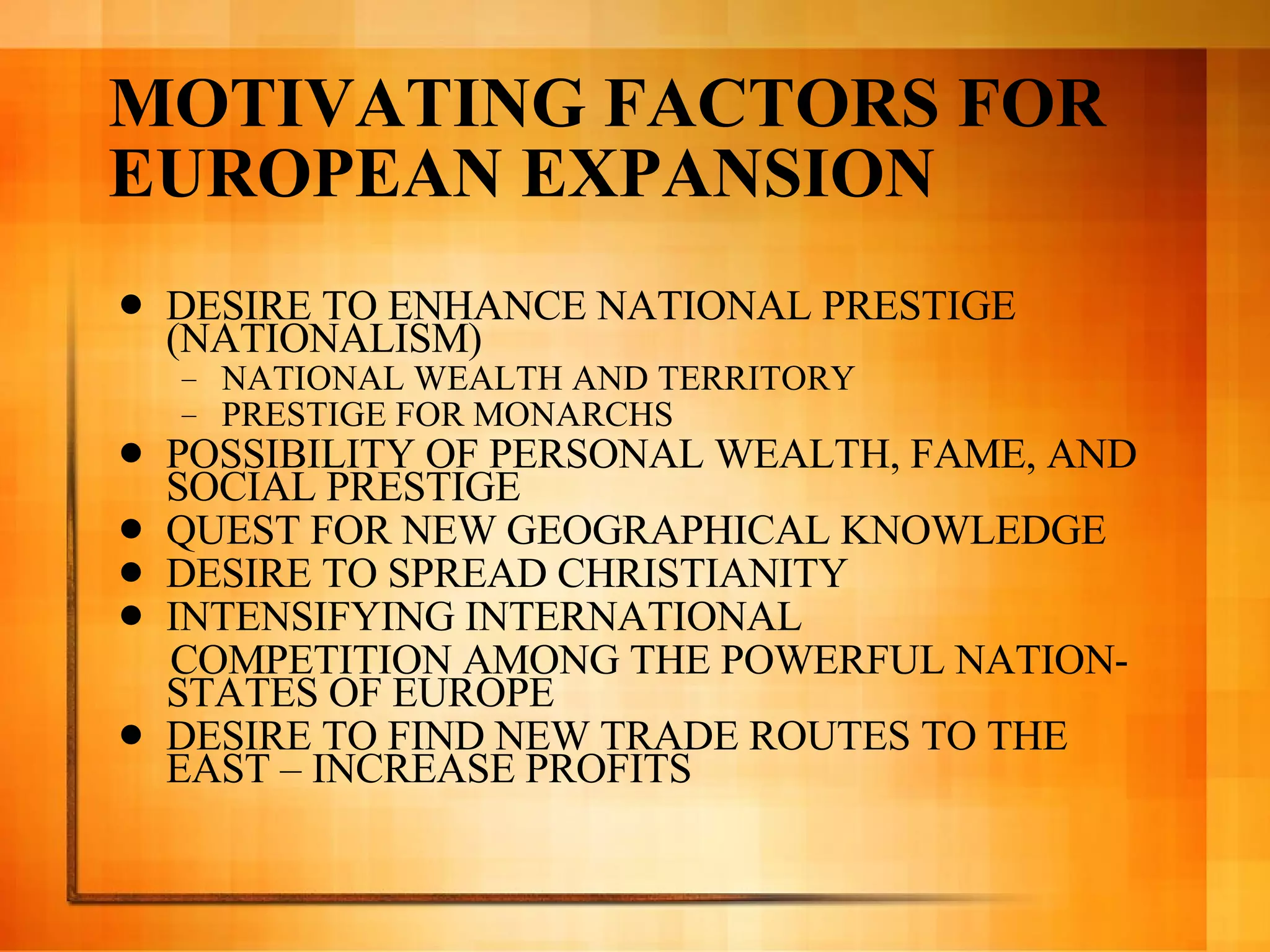 Age Of Exploration Overview | PPT