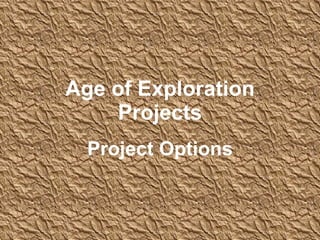 Age Of Exploration Projects | PPT