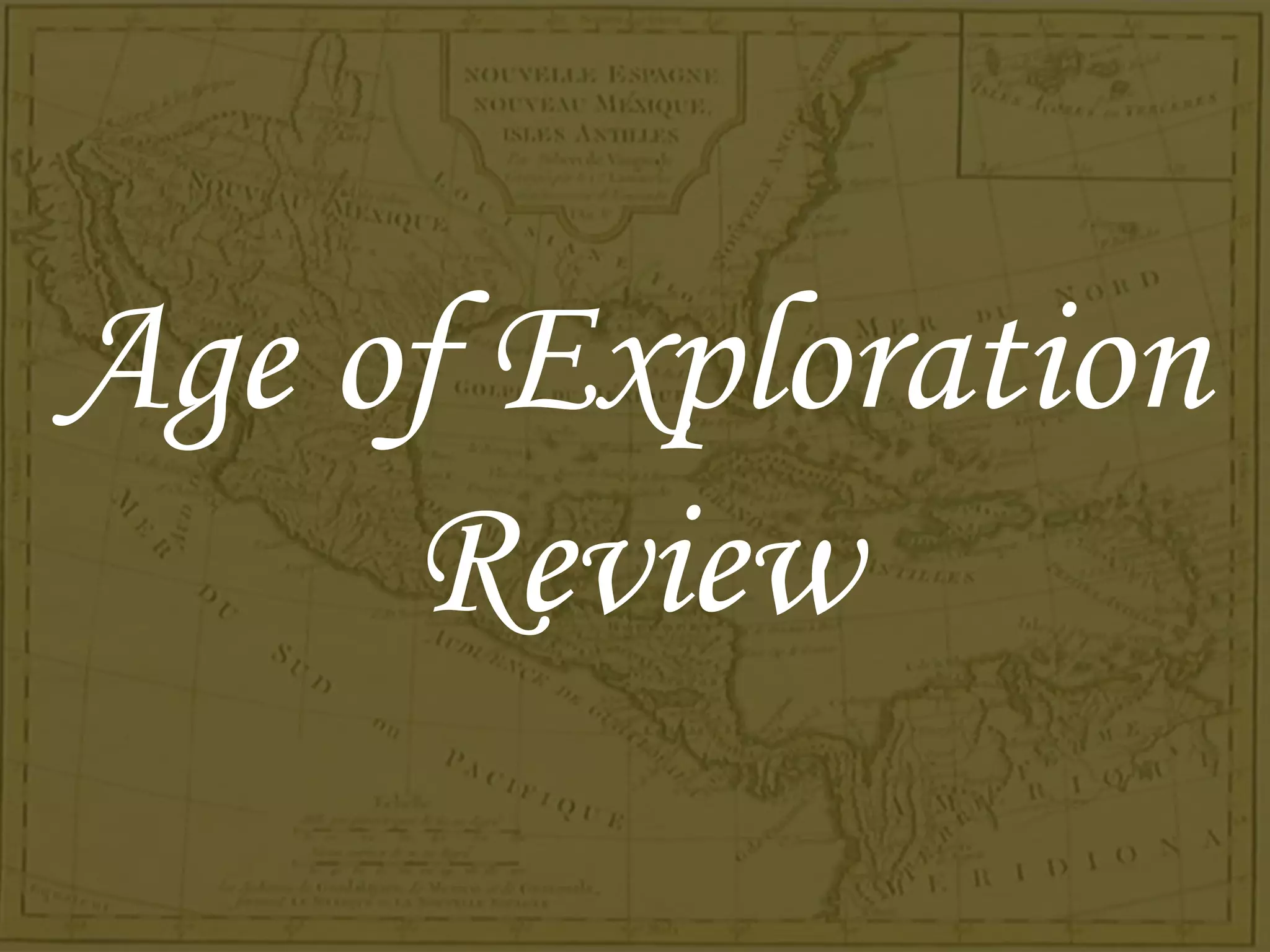 Age of exploration review | PPT