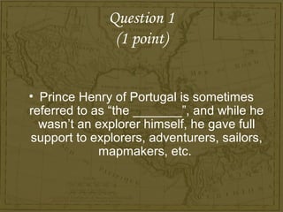 Age of exploration review | PPT