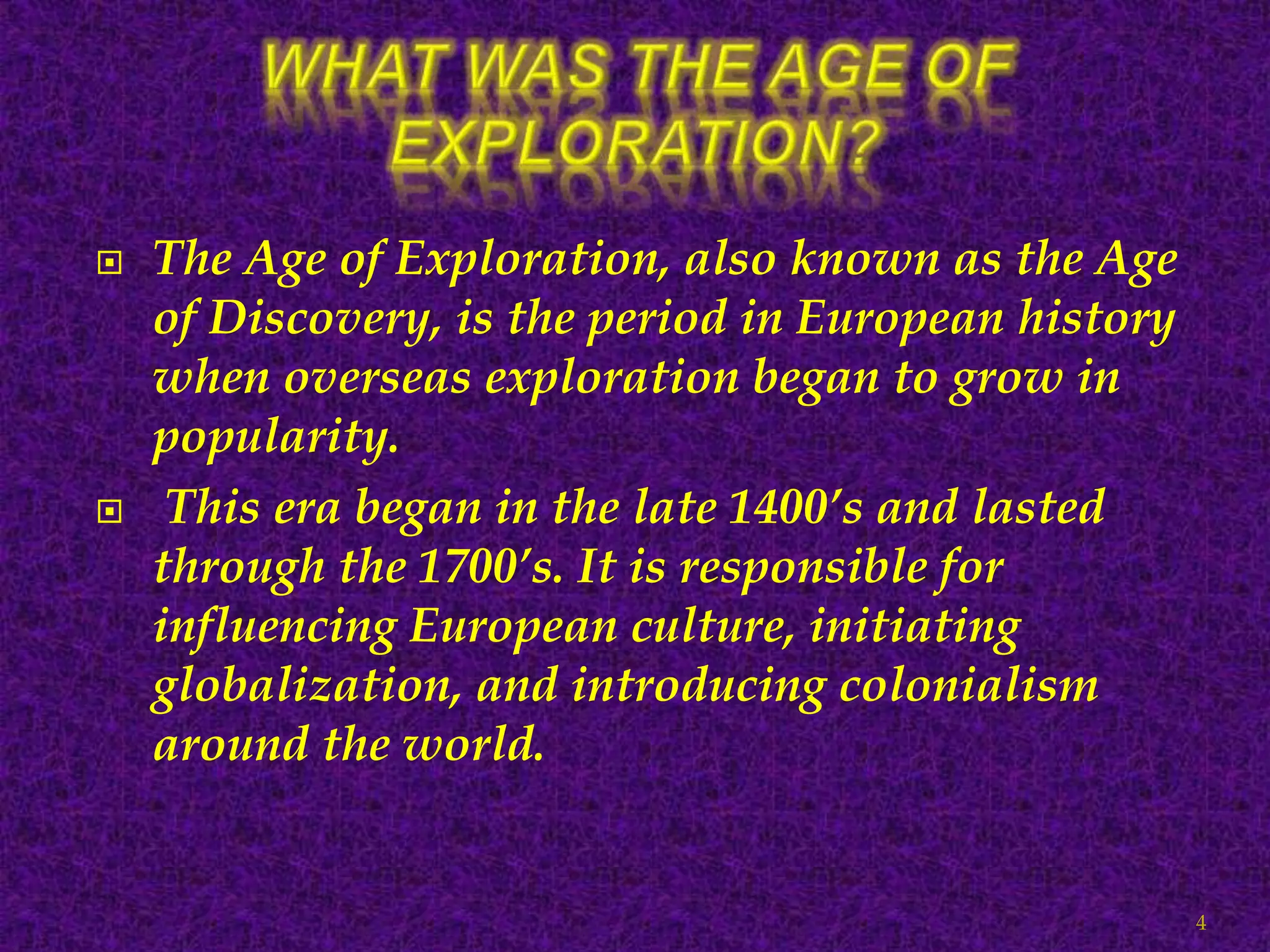 Age of explorations ppt | PPTX