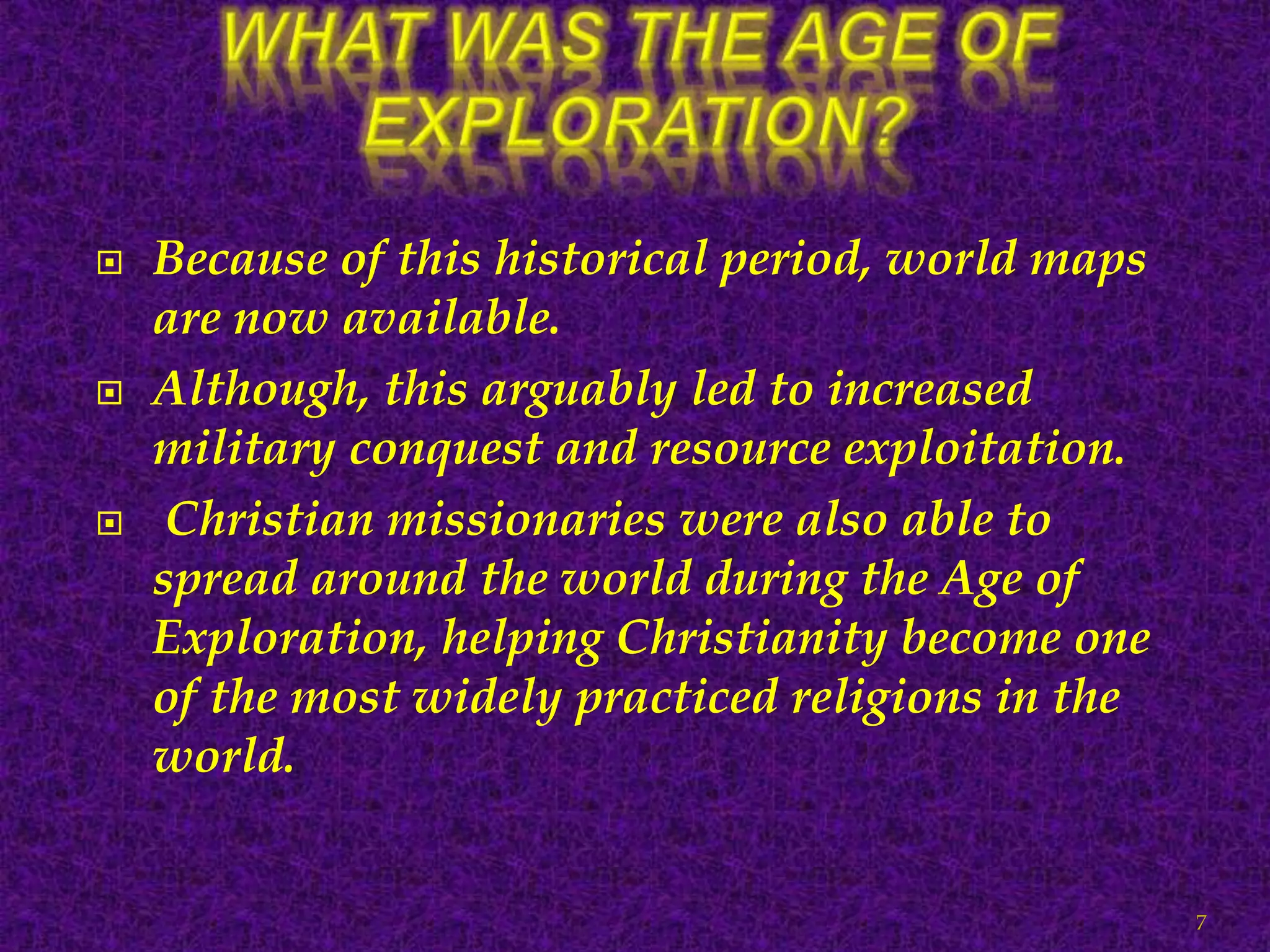 Age of explorations ppt | PPTX
