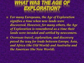 Age of explorations ppt | PPTX