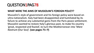 CAMBRIDGE AS HISTORY REVISION - AGE OF EXTREMISM: QUESTIONS AND ANSWERS ...