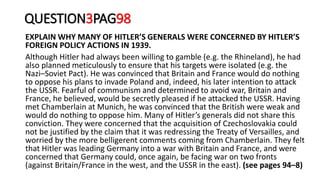 CAMBRIDGE AS HISTORY REVISION - AGE OF EXTREMISM: QUESTIONS AND ANSWERS ...