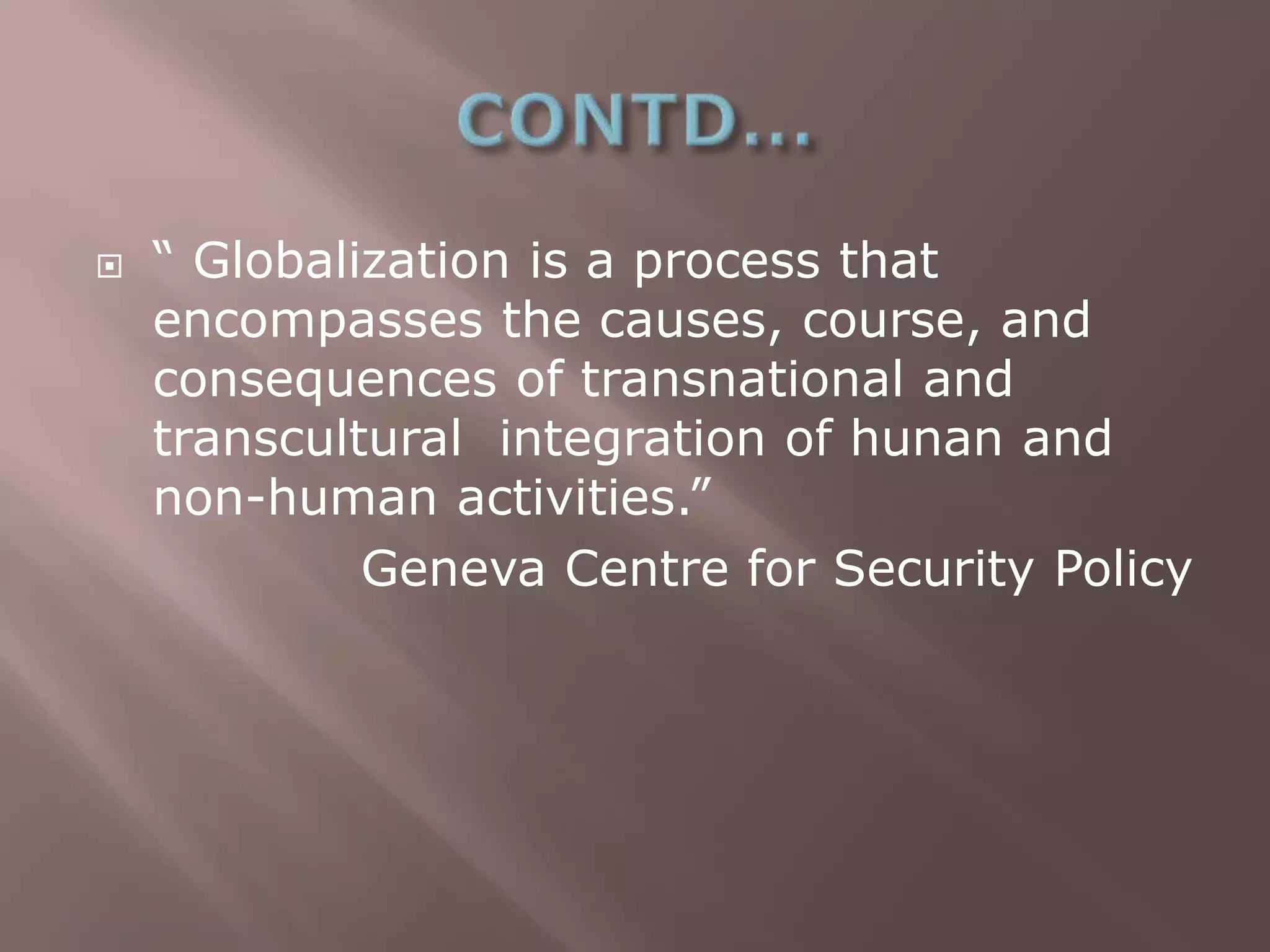 Age of globalization | PPTX