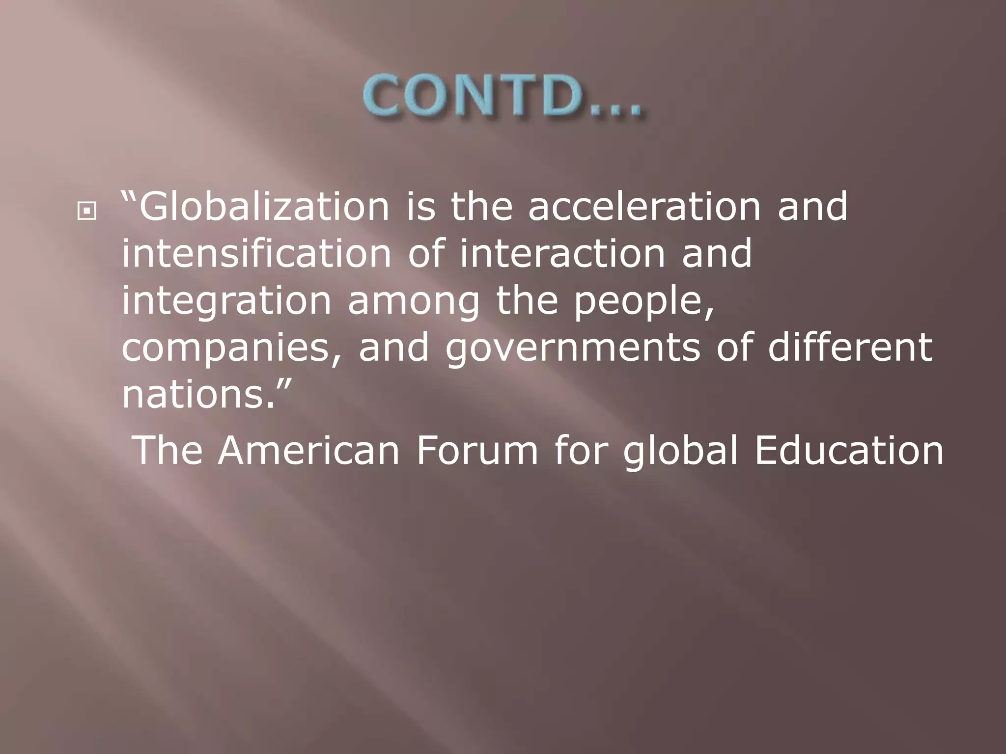Age of globalization | PPTX