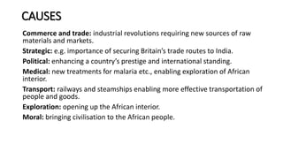 CAMBRIDGE AS HISTORY REVISION - AGE OF IMPERIALISM: 1.1 SCRAMBLE FOR ...