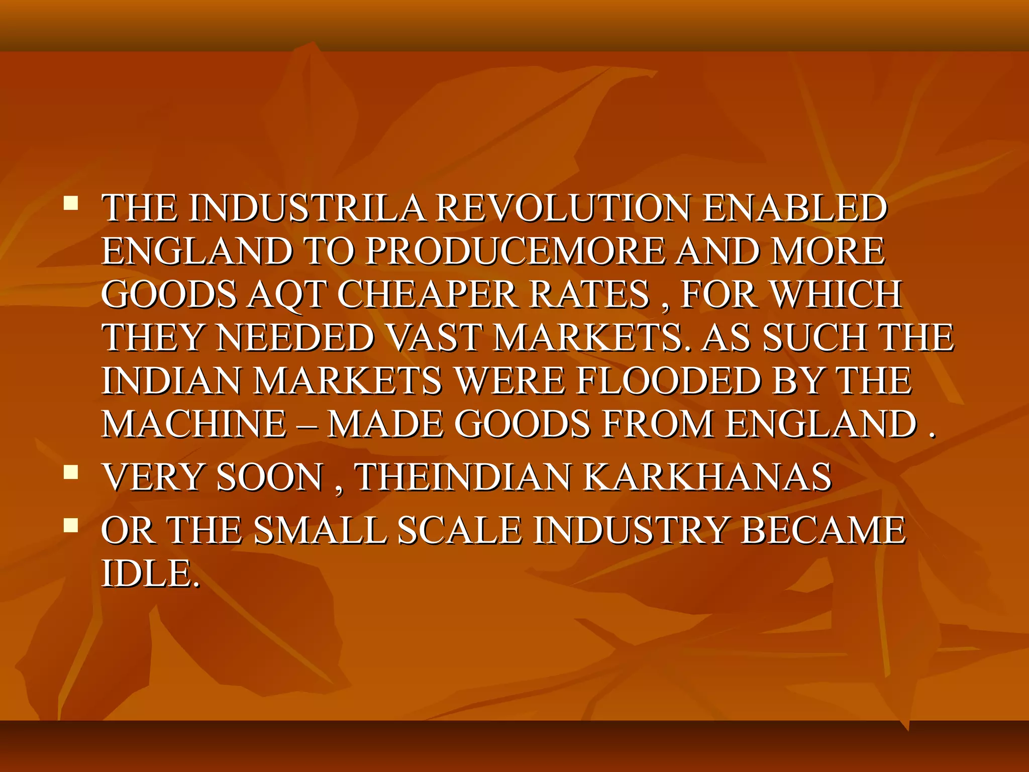 Age of industrialisation | PPT