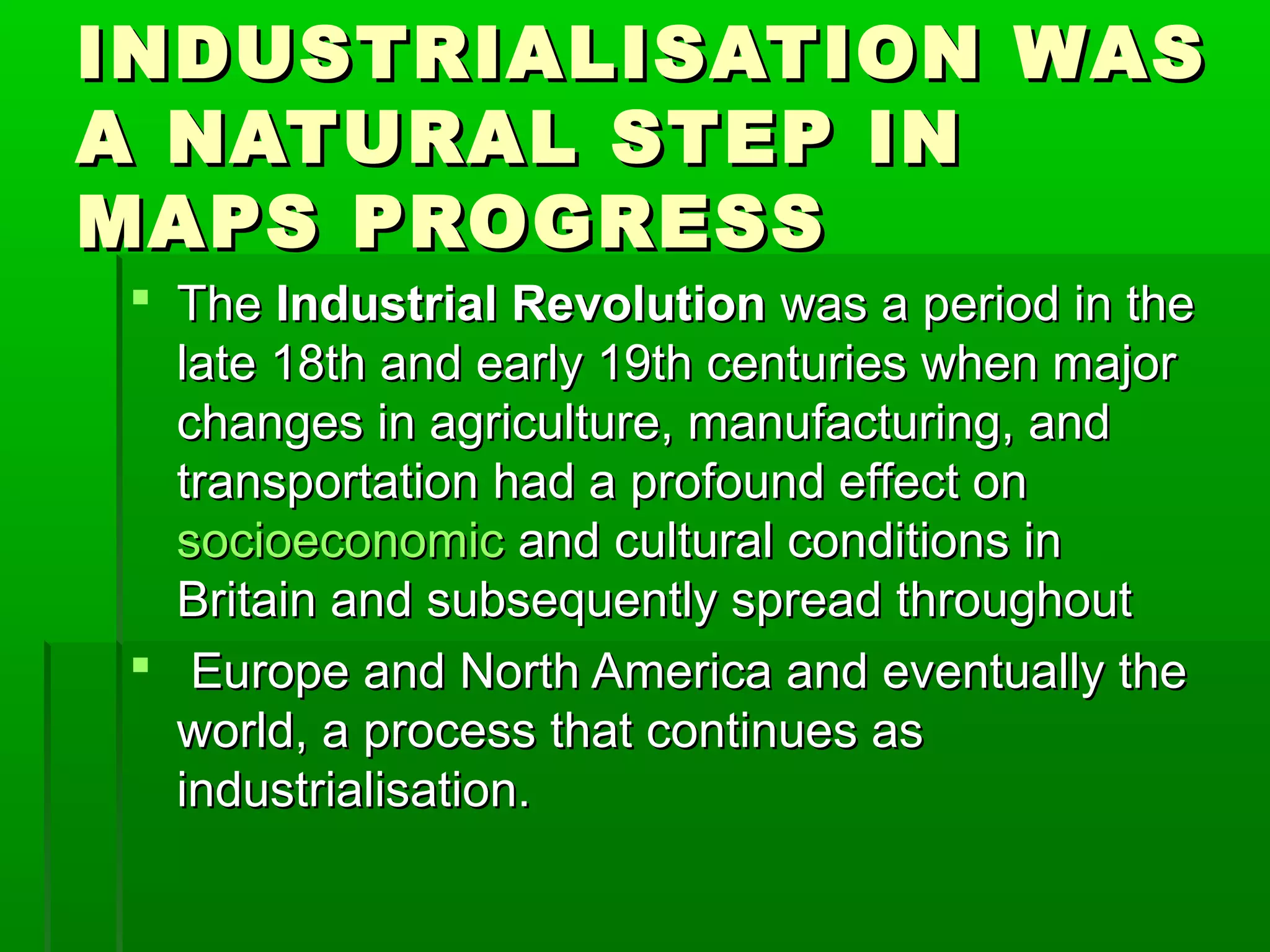 Age of industrialisation | PPT