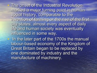 Age of industrialisation | PPT