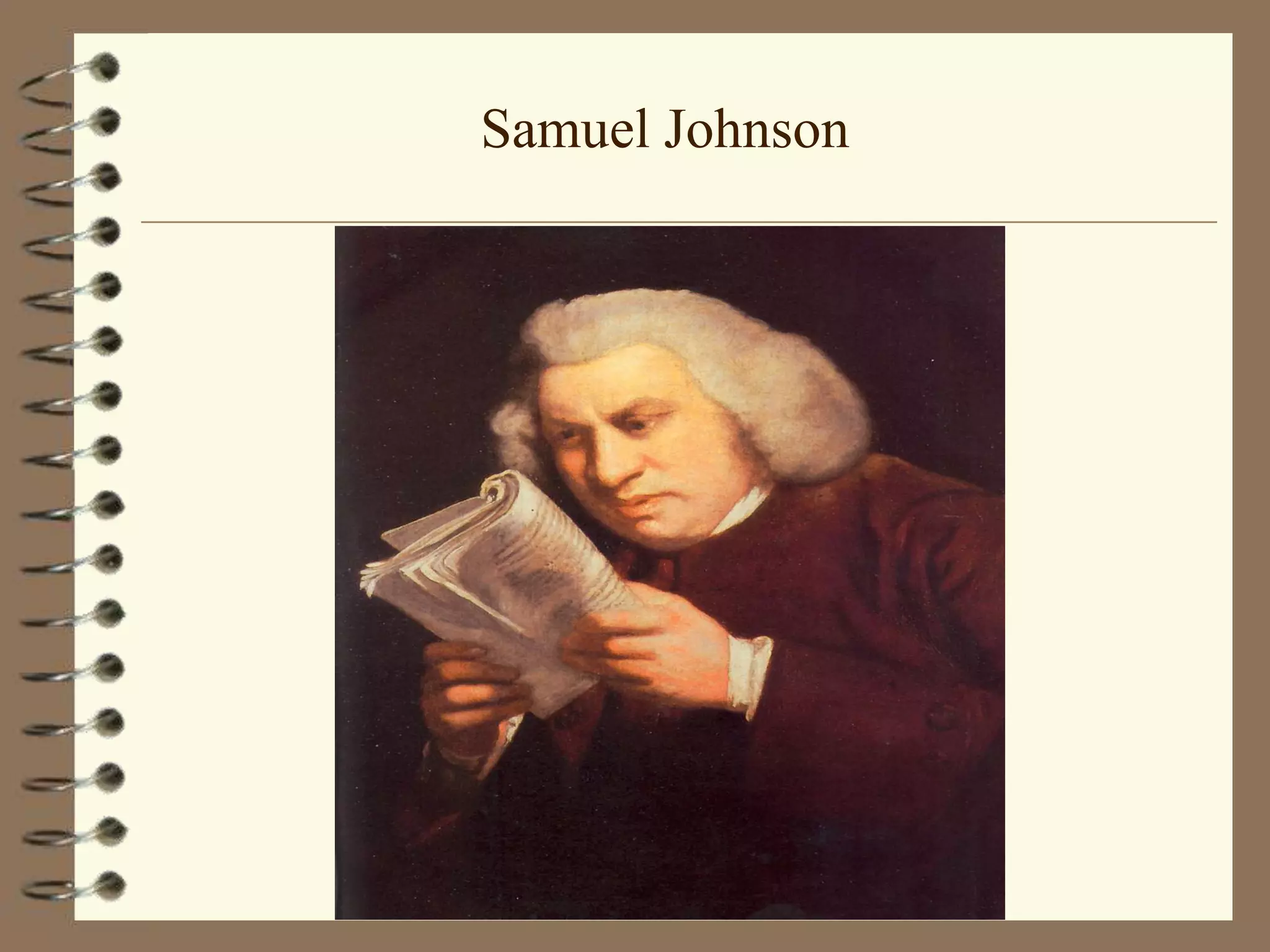 Age of samuel johnson | PPTX