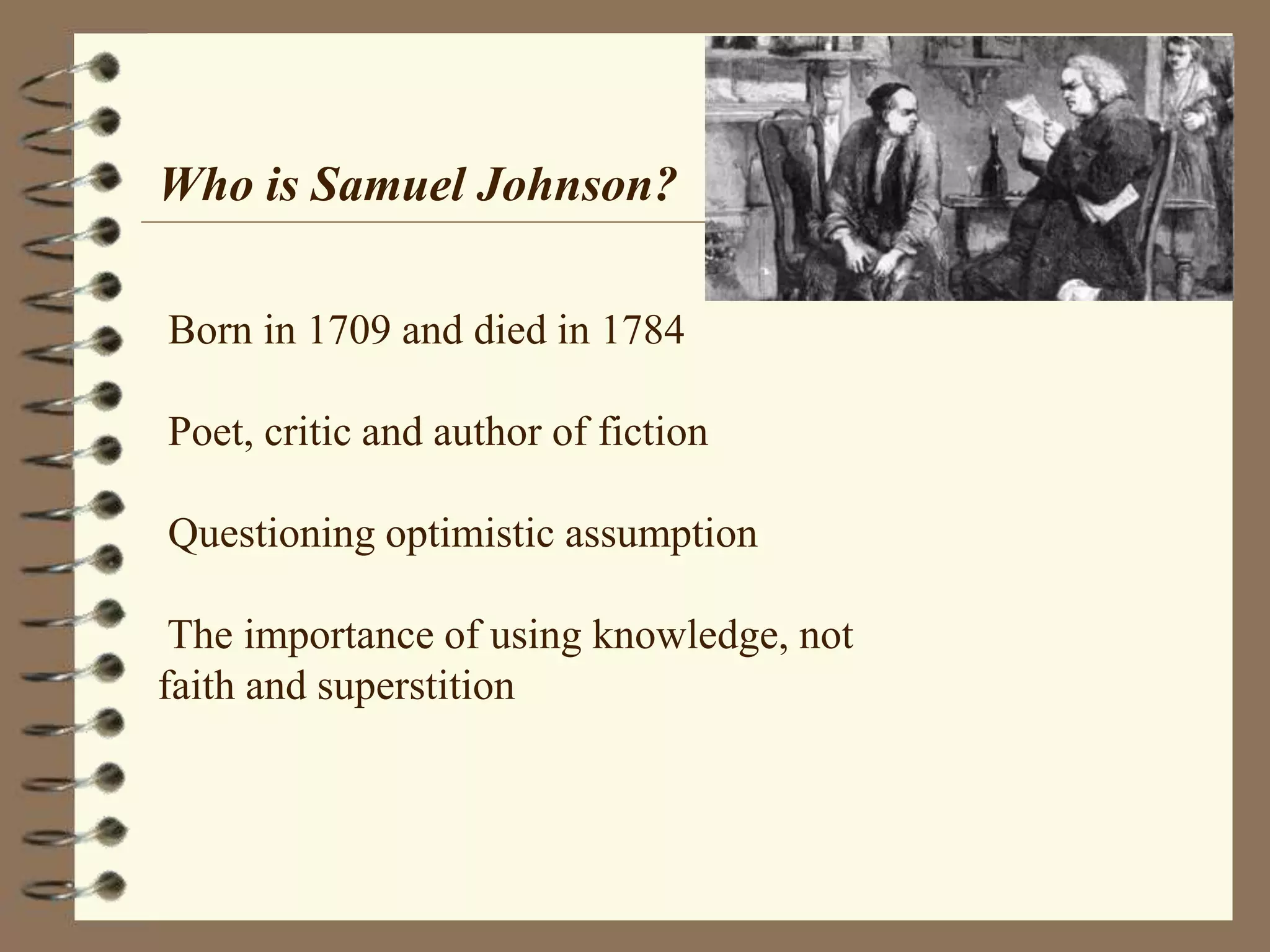 Age of samuel johnson | PPTX