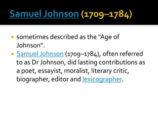 Age of sensibility | PPTX